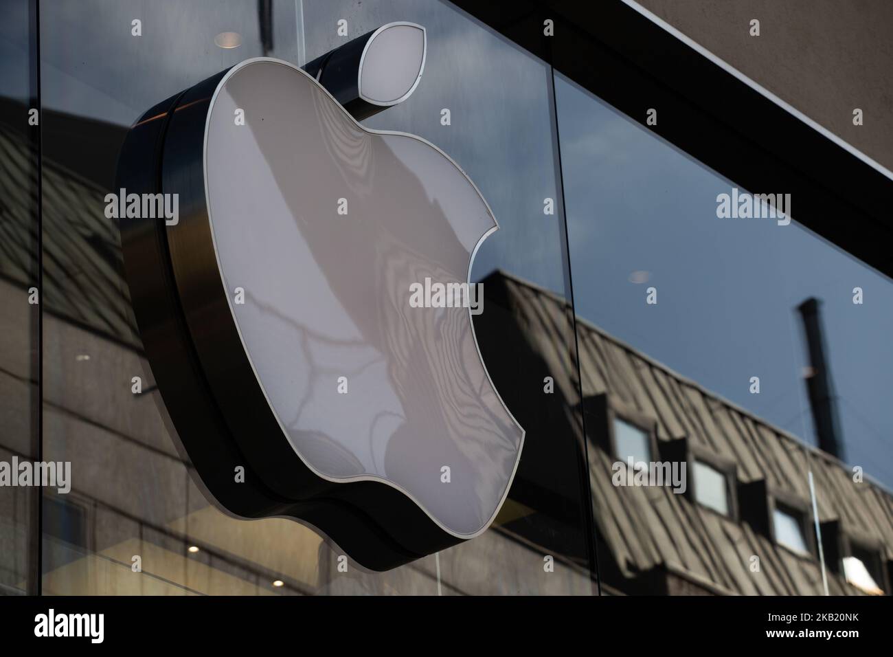 The Apple Store in Munich, Germany seen from outside. (Photo by ...