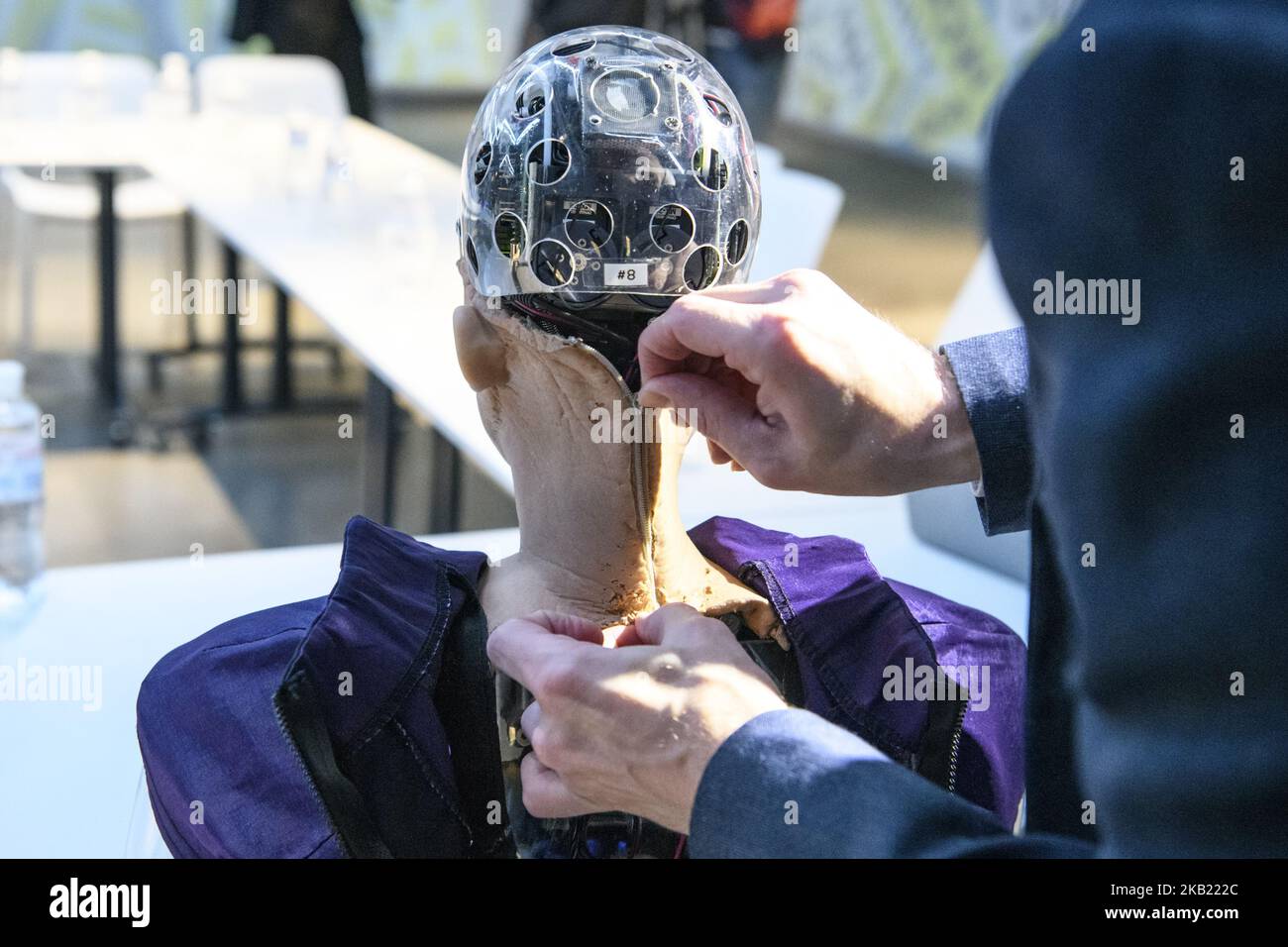 Social humanoid robot Sophia, a latest creation by Hanson Robotics ...