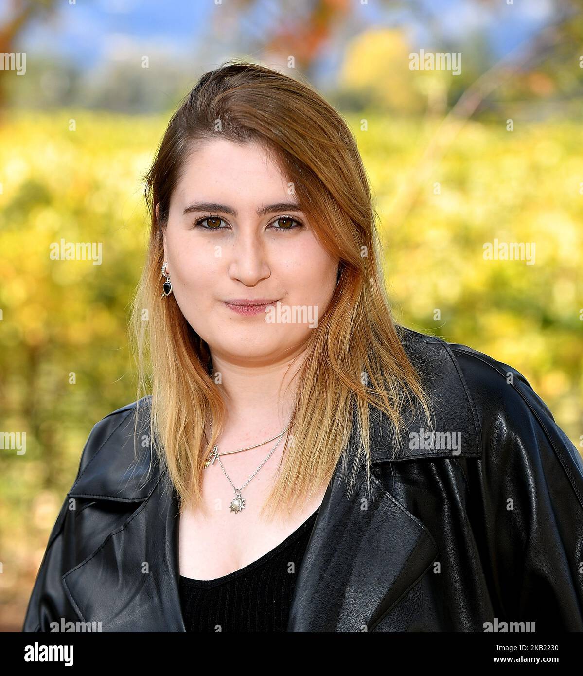 St. Helena, USA. 02nd Nov, 2022. Rosa Linn poses for a portrait on Day ...
