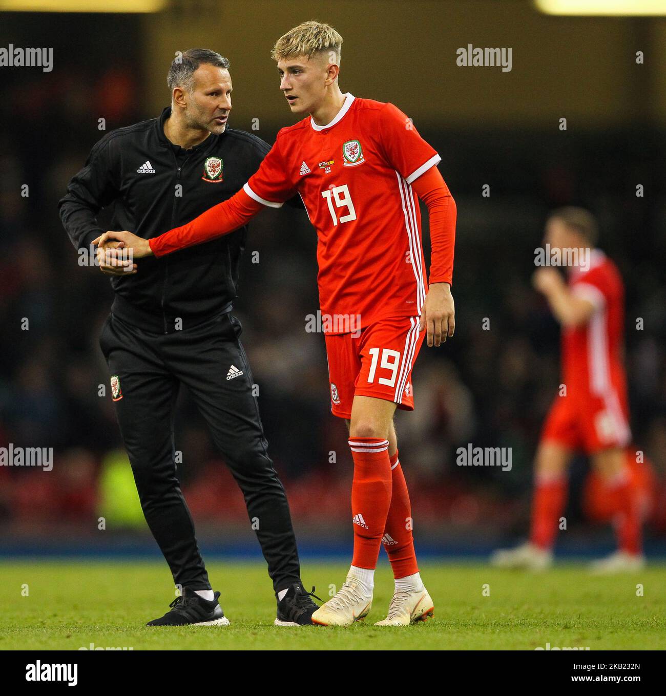 Cardiff, Wales October 11, Ryan Giggs manager of Wales shakes hands ...