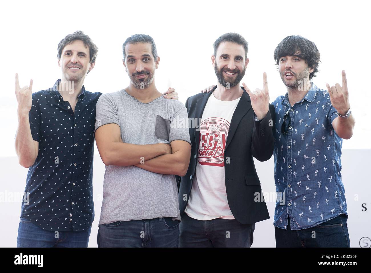 Actor Julian Lopez, Director Javier Ruiz Caldera, actor Dani Rovira and ...