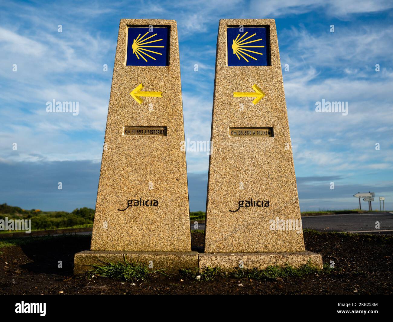 May-June 2018, Spain. The Camino de Santiago (the Way of St. James) is ...