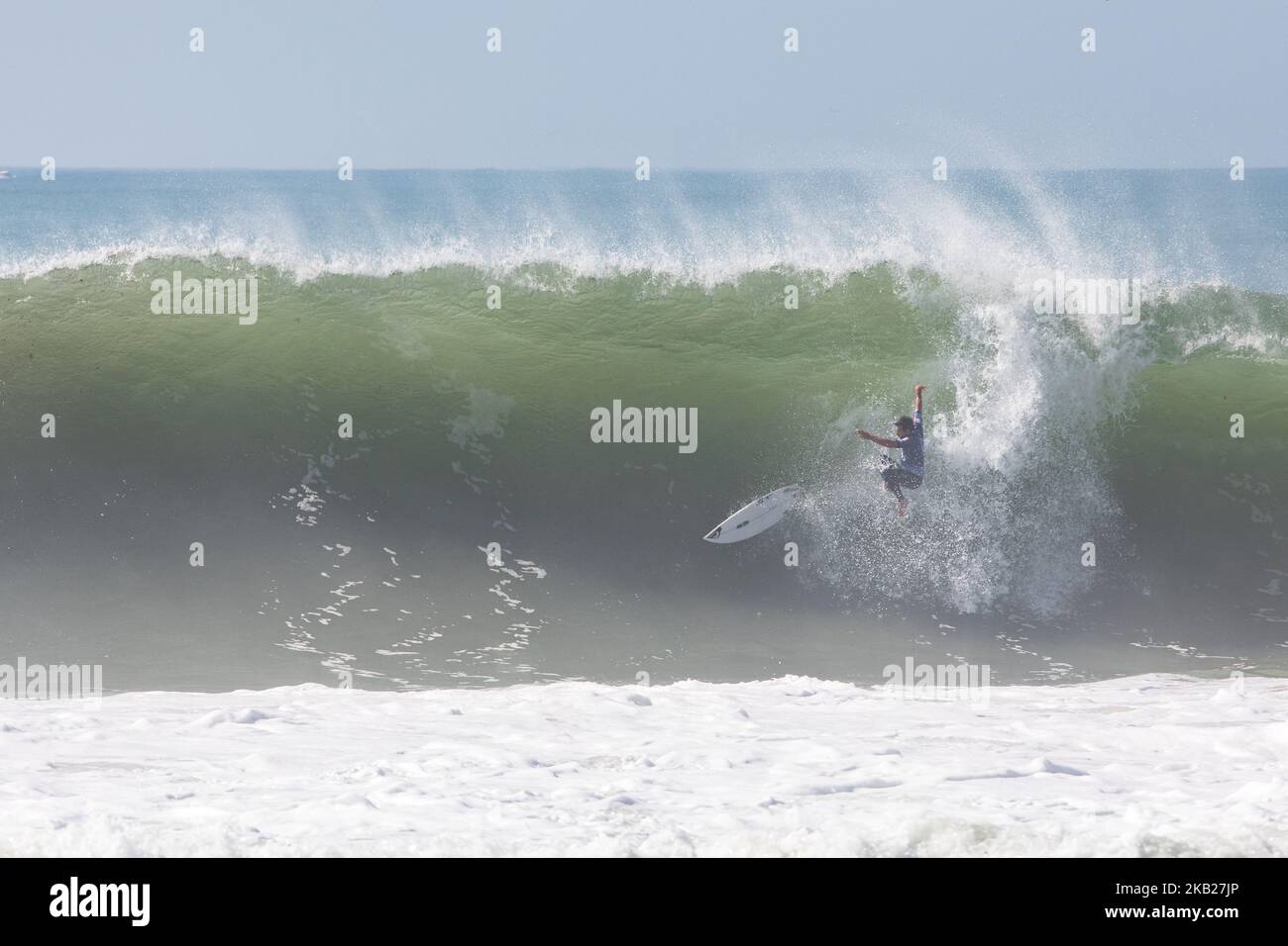 French surfer Jeremy Flores in a big wipeout. With the participation of ...