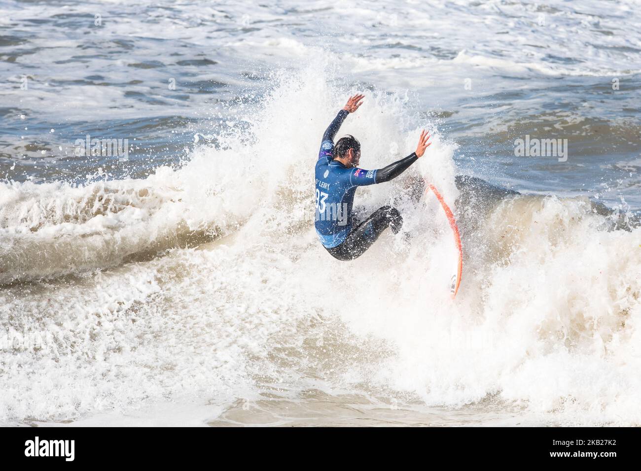 Australian surfer Connor O'Leary on the wave. With the participation of the best surfers in the ...
