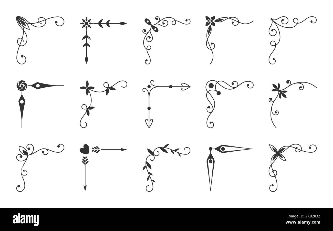 Simple Corner Page Borders And Frames