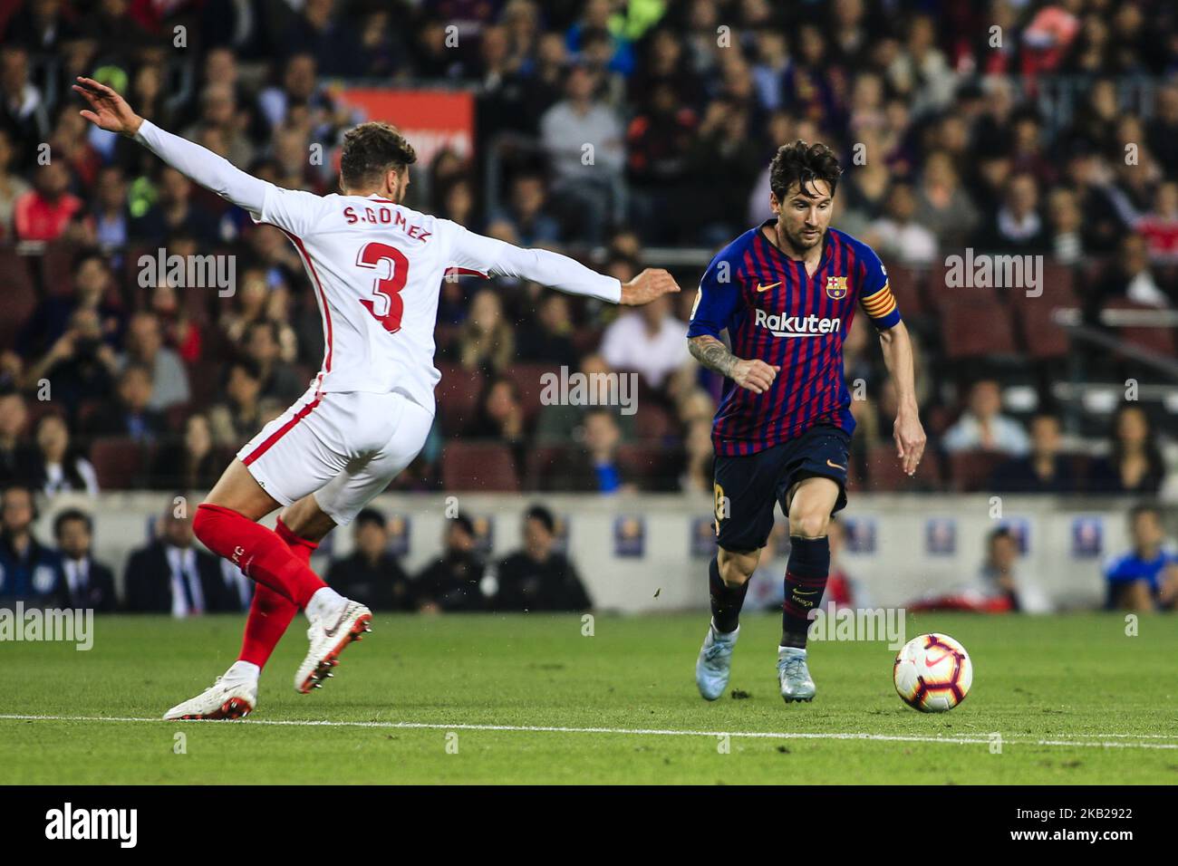 Leo Messi of FC Barcelona during the La Liga match between FC Barcelona ...