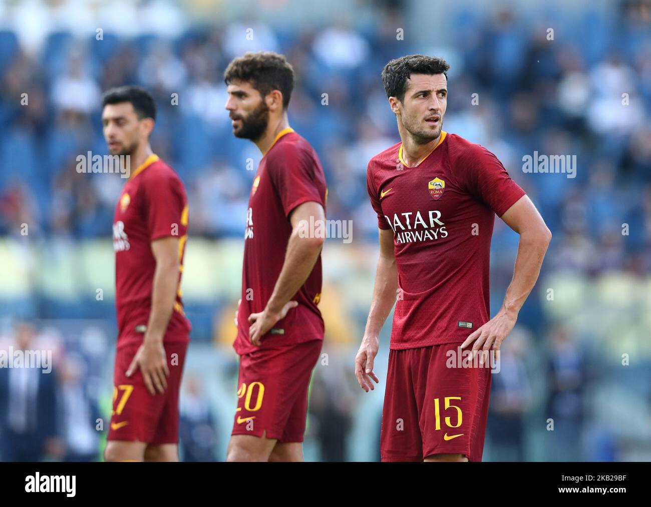 AS Roma v Spal - Serie A Javier Pastore, Federico Fazio and Ivan ...
