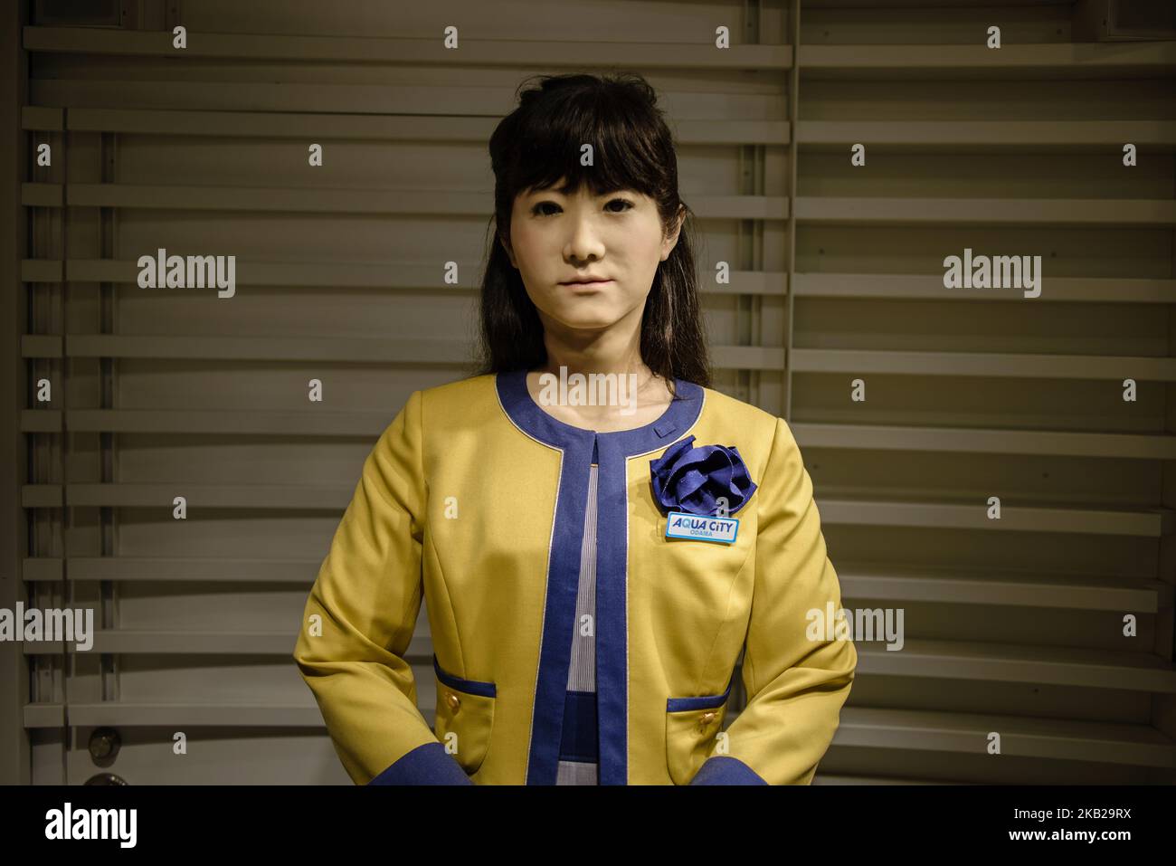 Tourist info desk, operated by a robotic guide Chihira Junco in the ...
