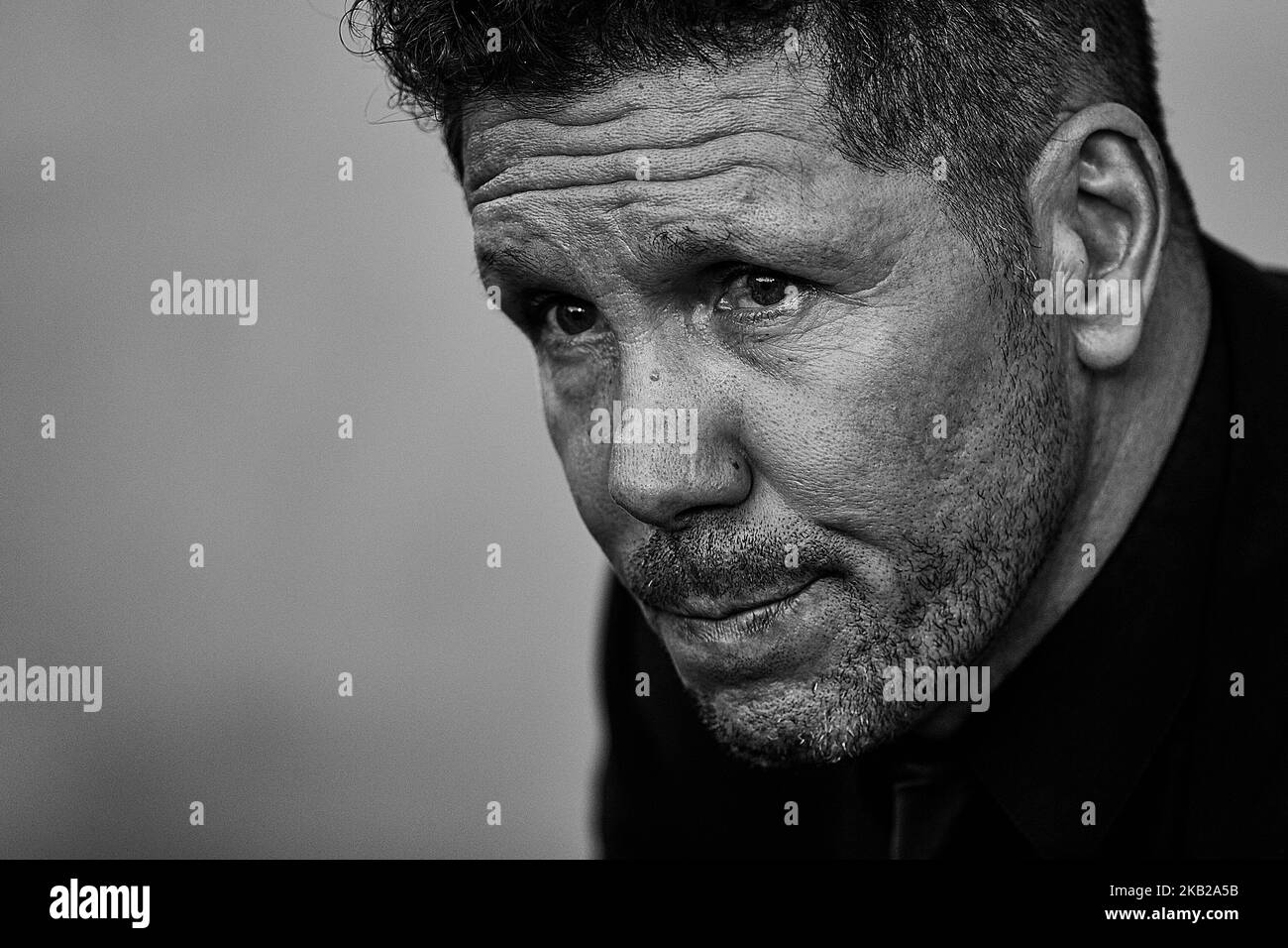 Atletico de madrid real madrid cf Black and White Stock Photos & Images ...