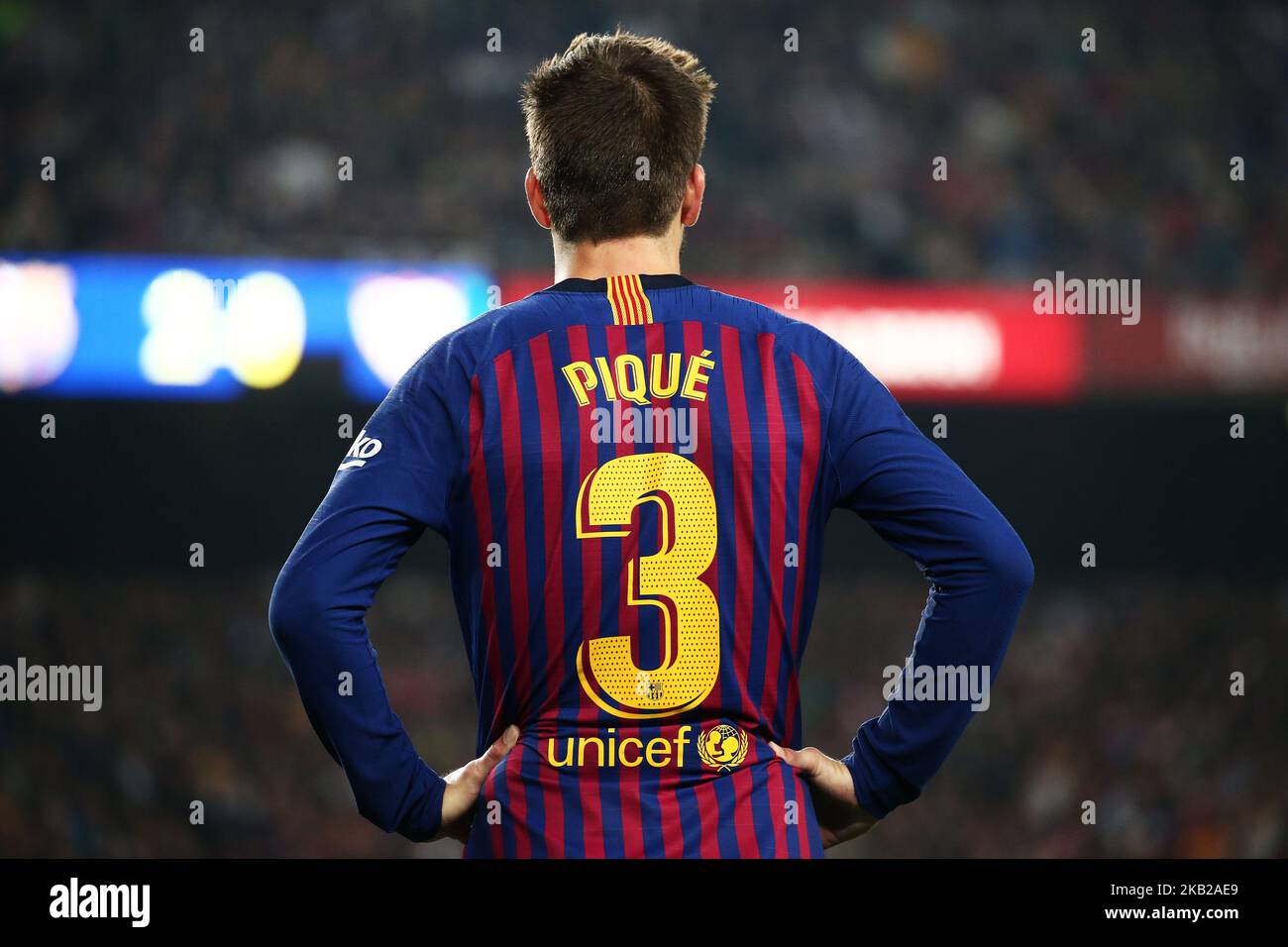Gerard Pique during the match between FC Barcelona and Sevilla CF ...