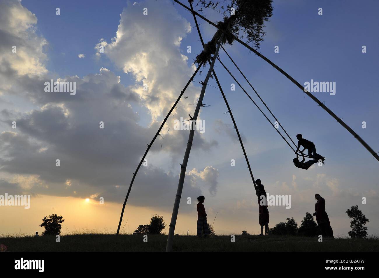 Dashain swing hi-res stock photography and images - Alamy