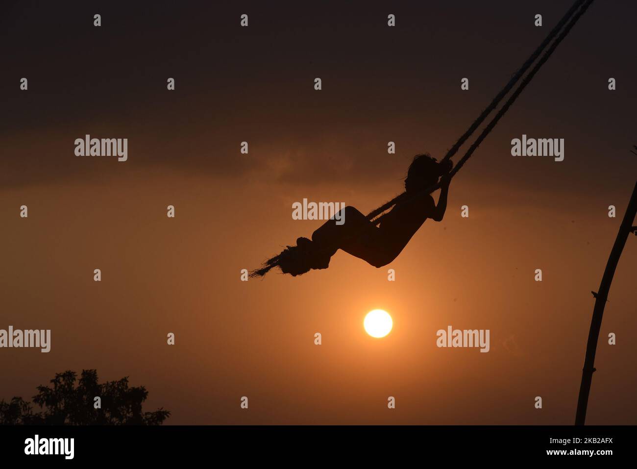 Dashain swing ping hi-res stock photography and images - Alamy