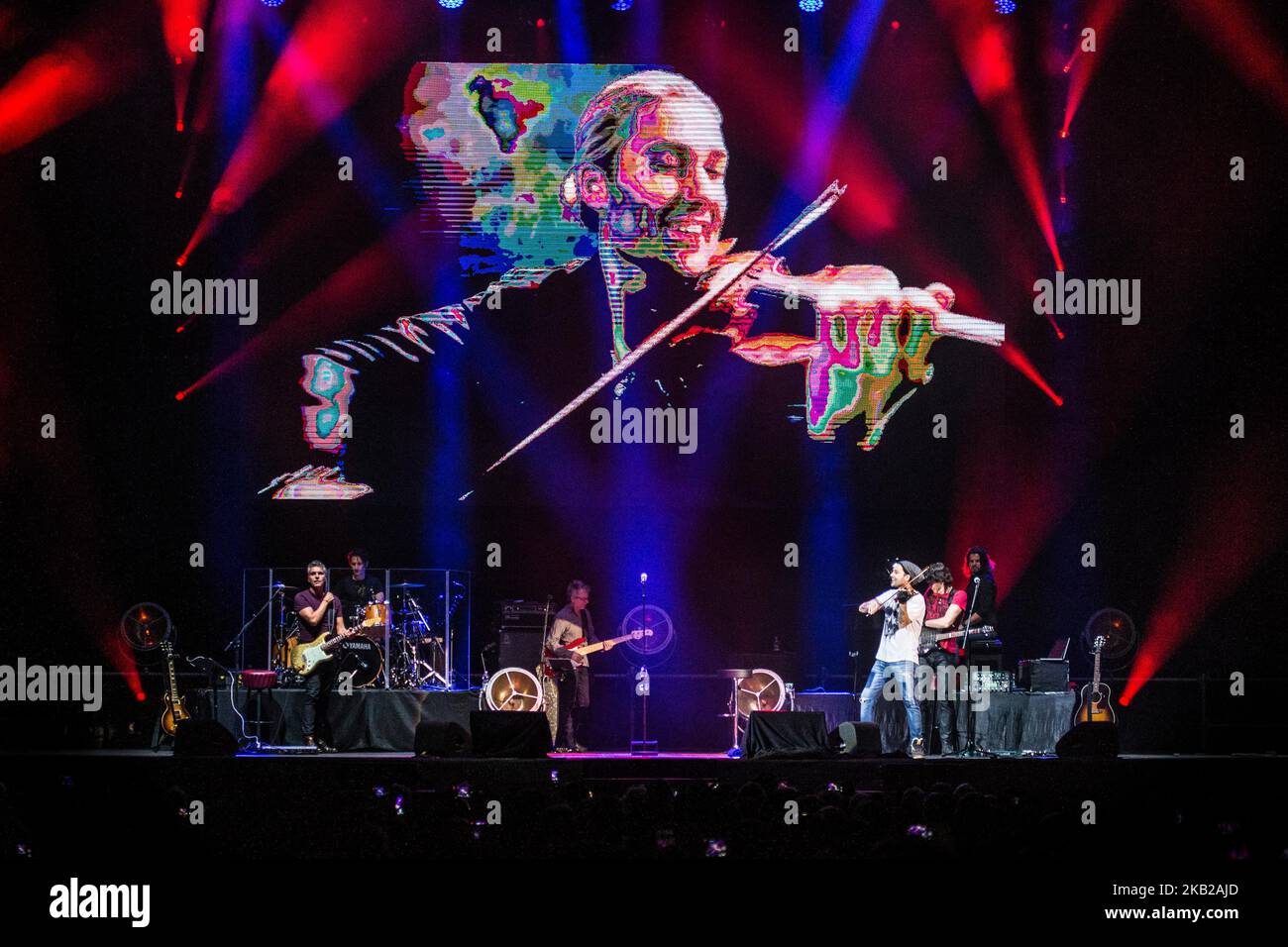 The german crossover violinist David Garrett performing live at ...