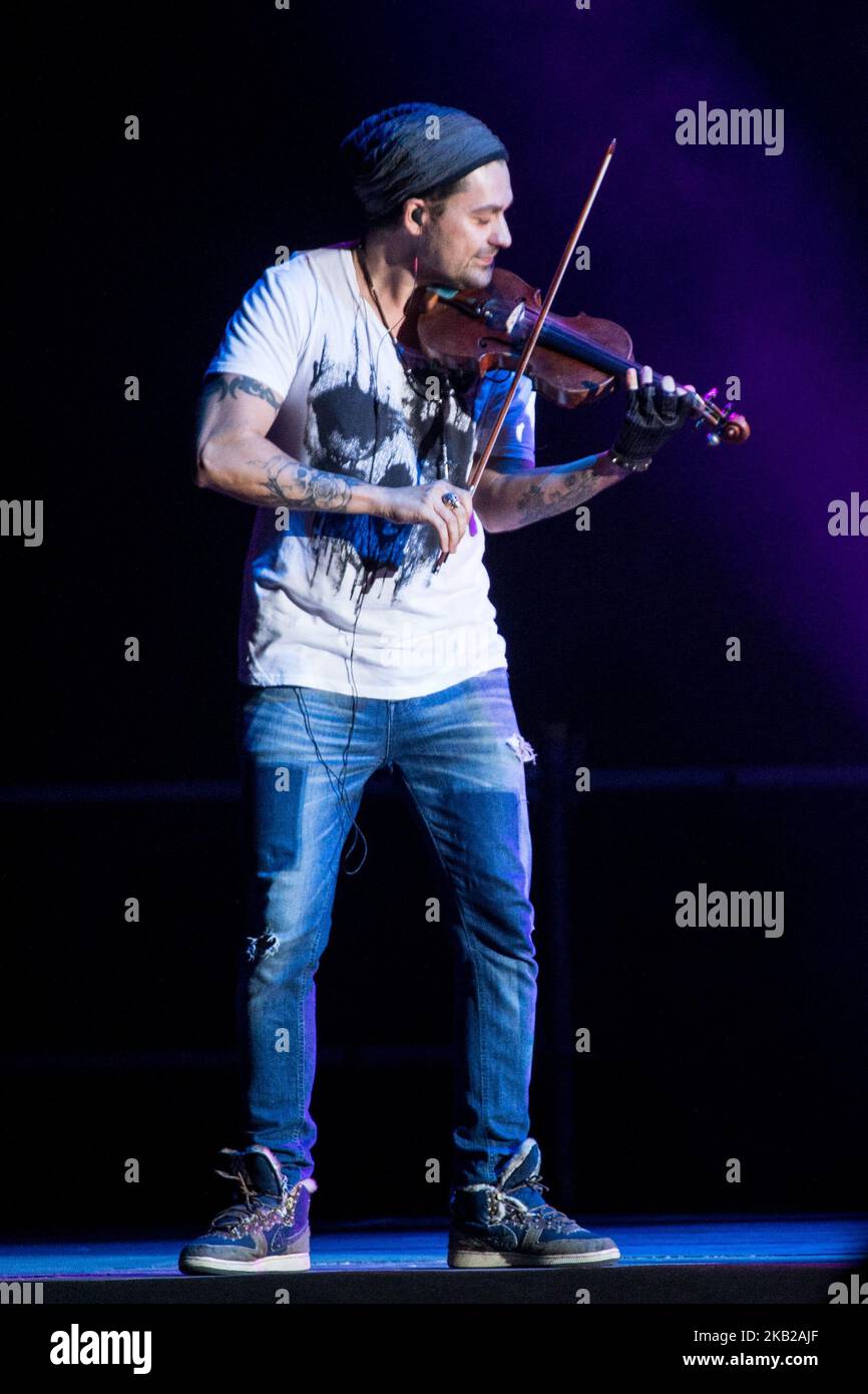 The german crossover violinist David Garrett performing live at ...
