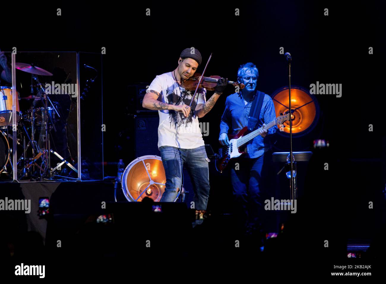 The german crossover violinist David Garrett performing live at ...
