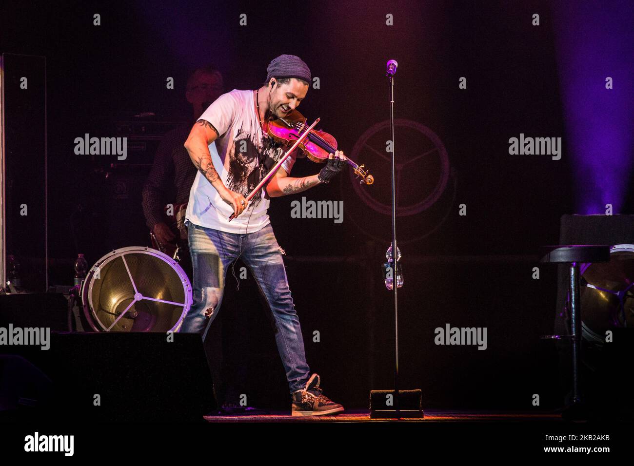 The german crossover violinist David Garrett performing live at ...