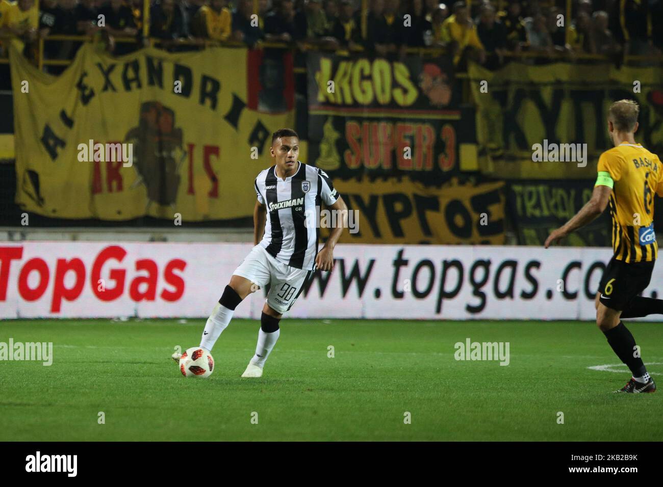 Leo Matos (PAOK) during the game between FC ARIS vs FC PAOK 1-2, game for the Superleague Greece ...
