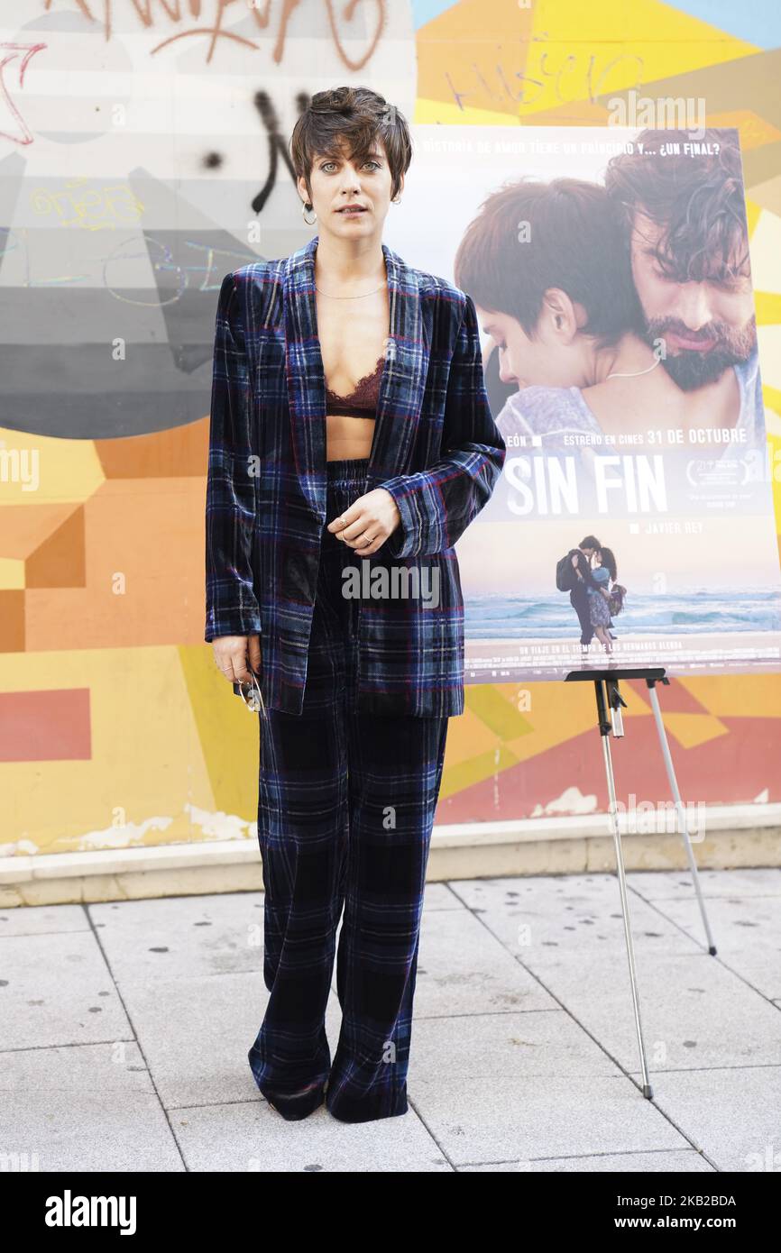 Actress Maria Leon attends 'Sin Fin' photocall on October 22, 2018 in ...