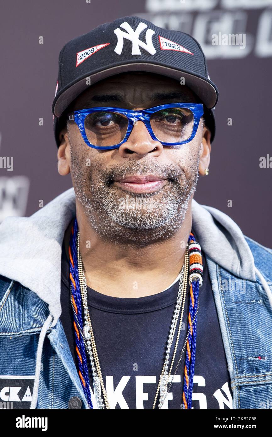 American director Spike Lee attends to presentation of his last film ...