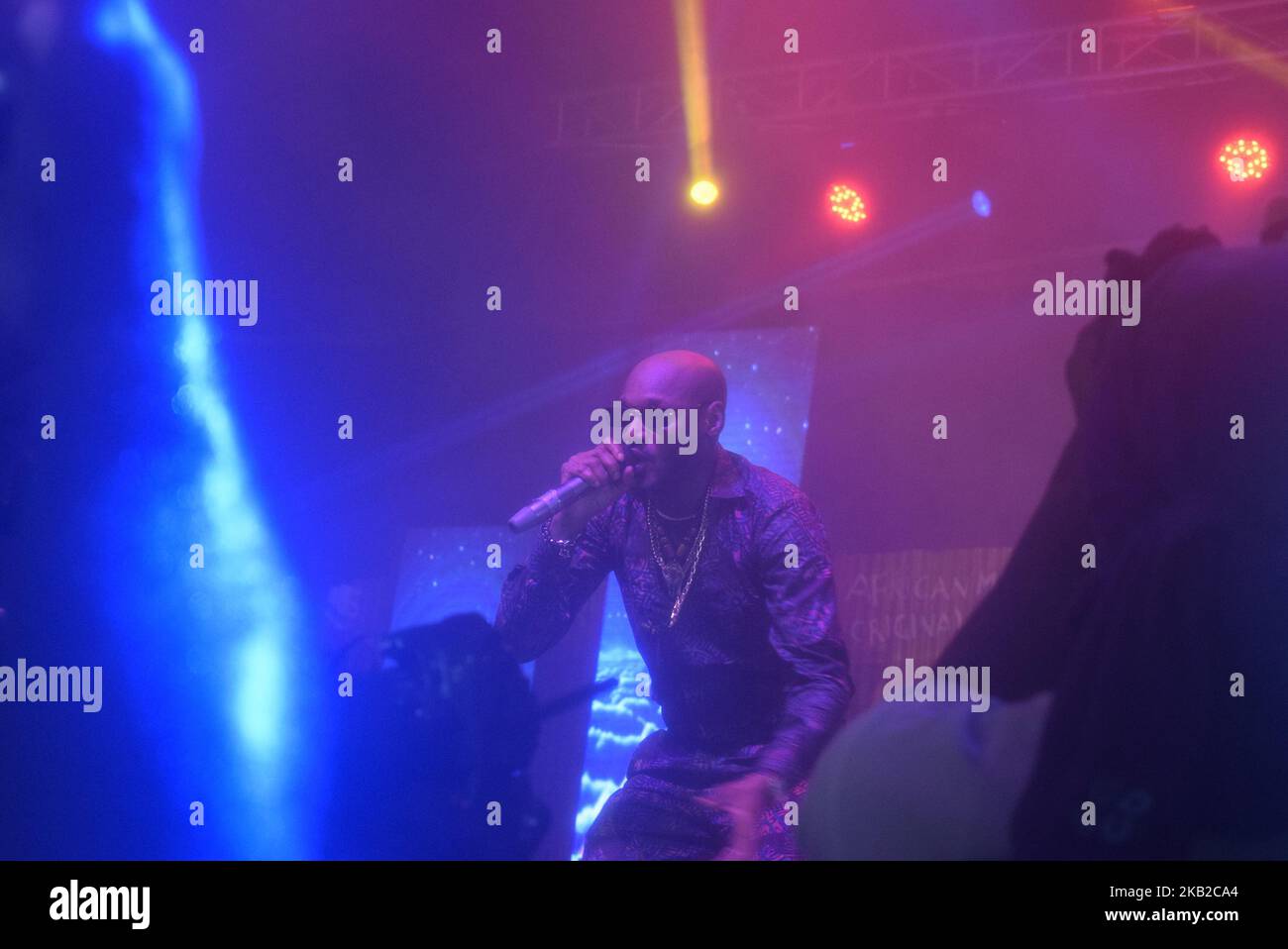 2Face Idibia, performs during the grand finale of 2018 Felabration that ...