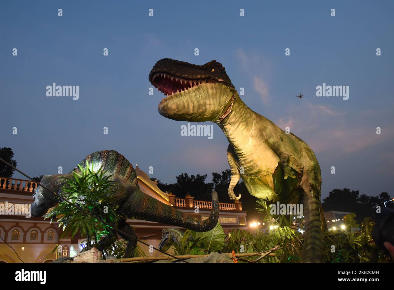 The Artificial Jurassic dinosaur at the West Bengal Government ...