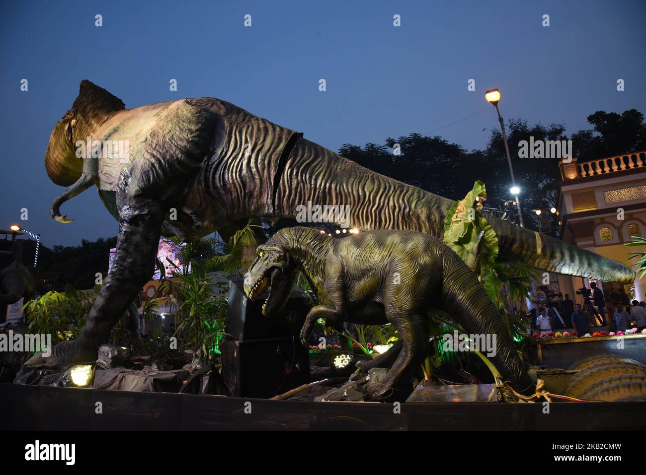 The Artificial Jurassic dinosaur at the West Bengal Government ...