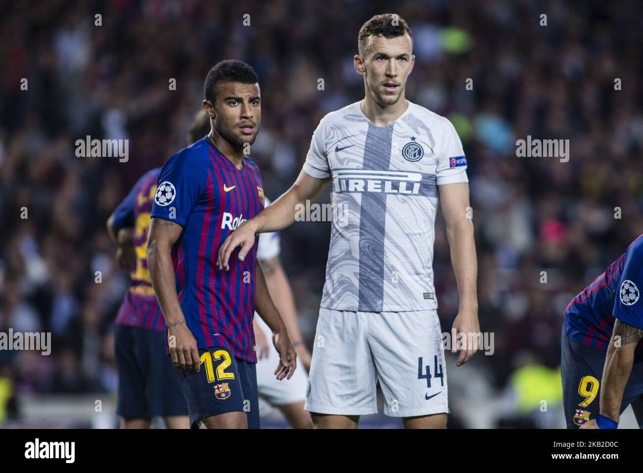 12 Rahinha from Brasil of FC Barcelona defended by 44 Persic from ...