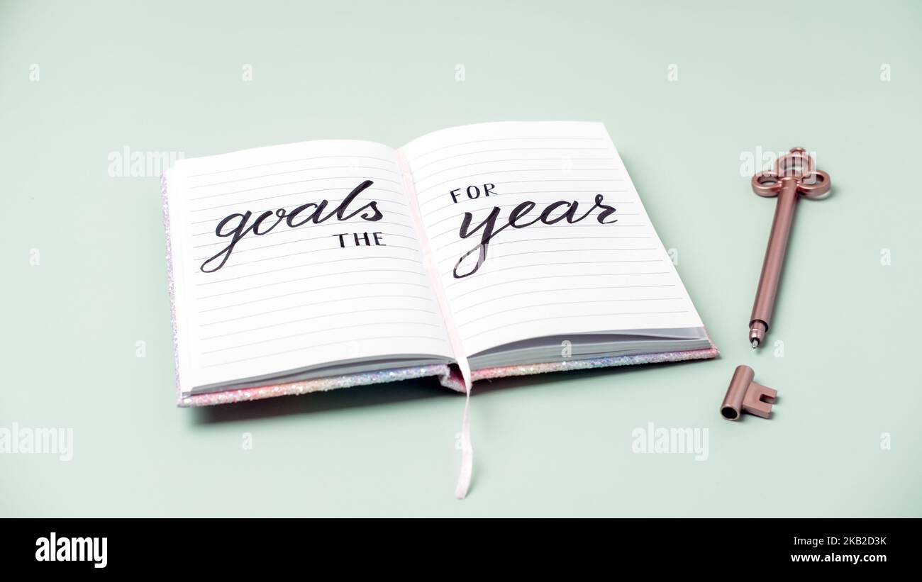 Goals for the year 2023, New year resolution. Text Goals for the year ...
