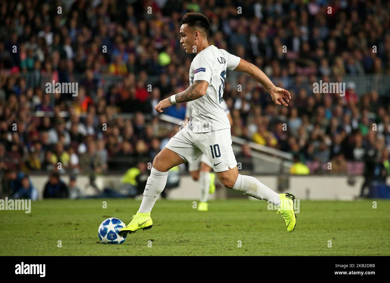 Lautaro Martinez during the match between FC Barcelona and Inter ...