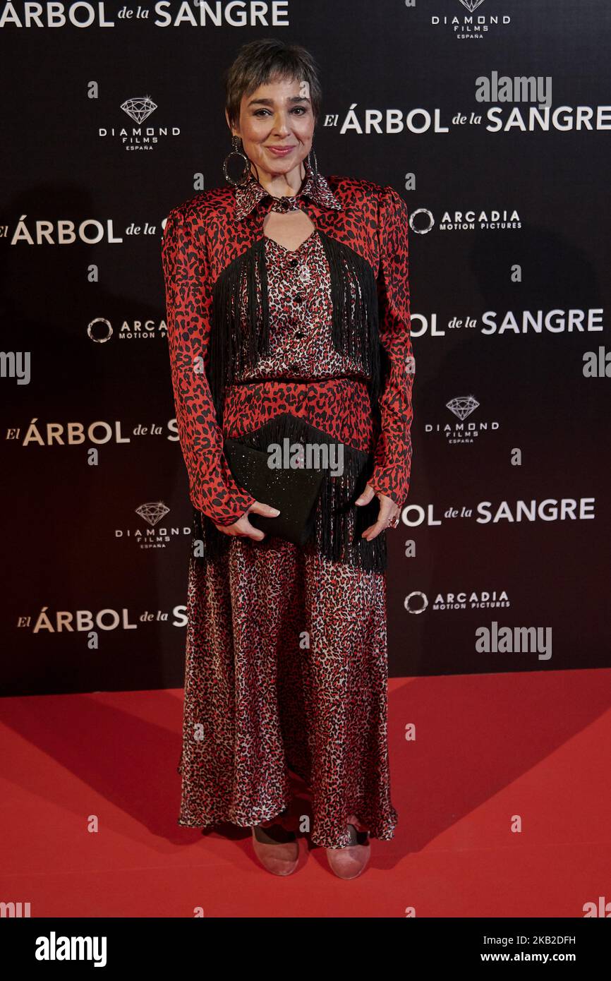 Maria Isabel Diaz attends the 'El arbol de la sangre' movie photocall ...