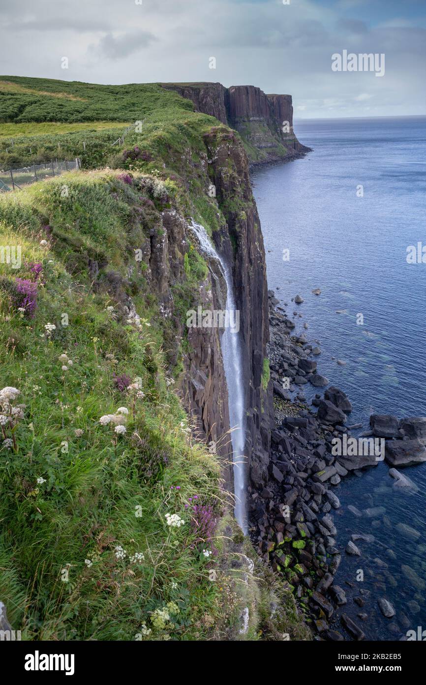 Kilt Rock and Mealt Falls Viewpoint on the Isle of Skye, Scotland Stock ...