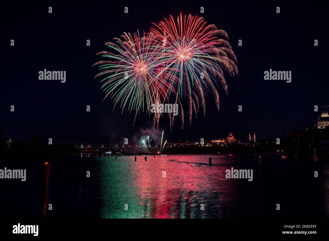 Canada parliament hill firework hi-res stock photography and images - Alamy