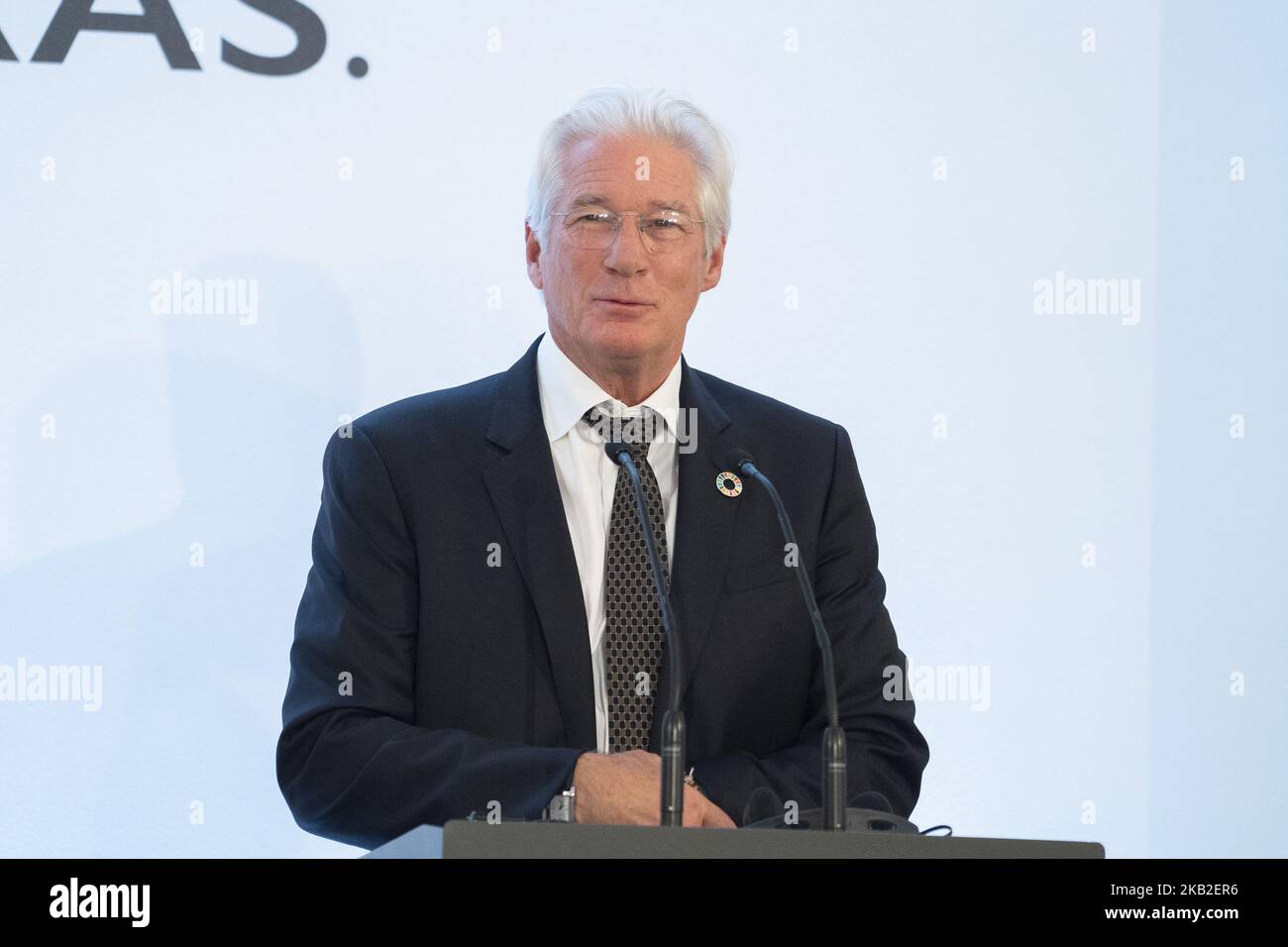 US actor Richard Gere during a meeting with the Spanish Prime Minister ...