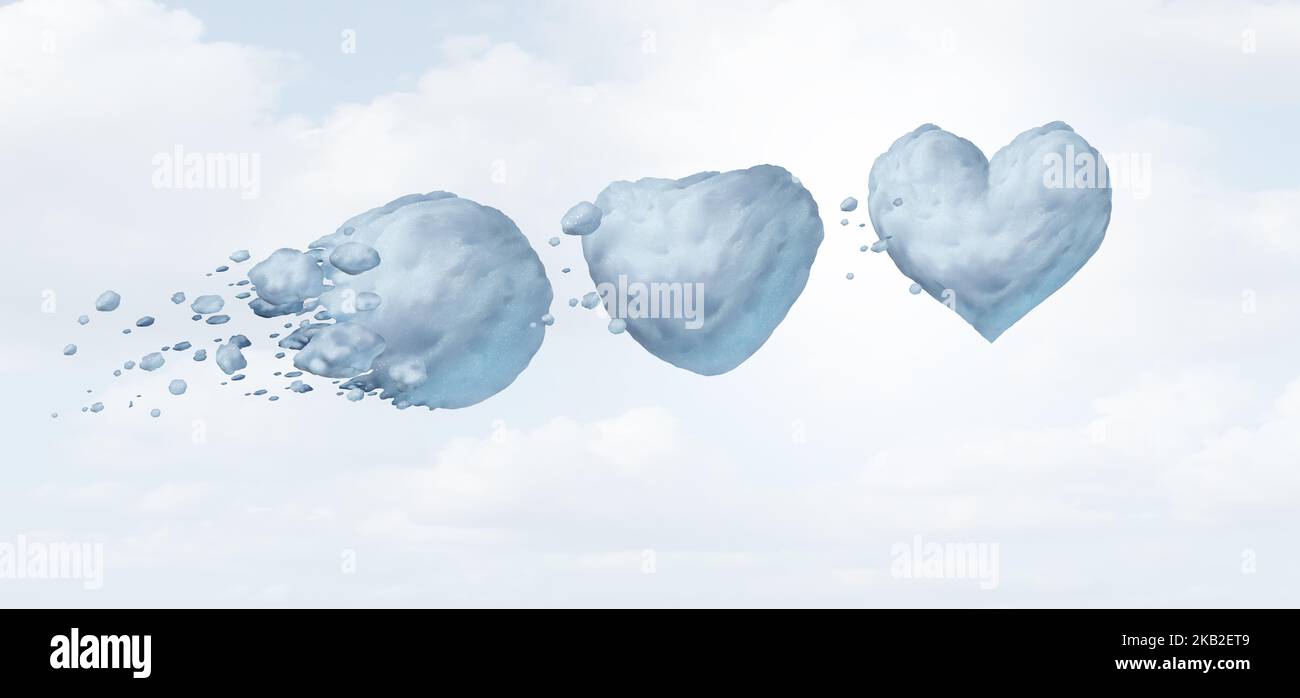 Winter activities love as a Snowball throw or snow ball throwing object ...