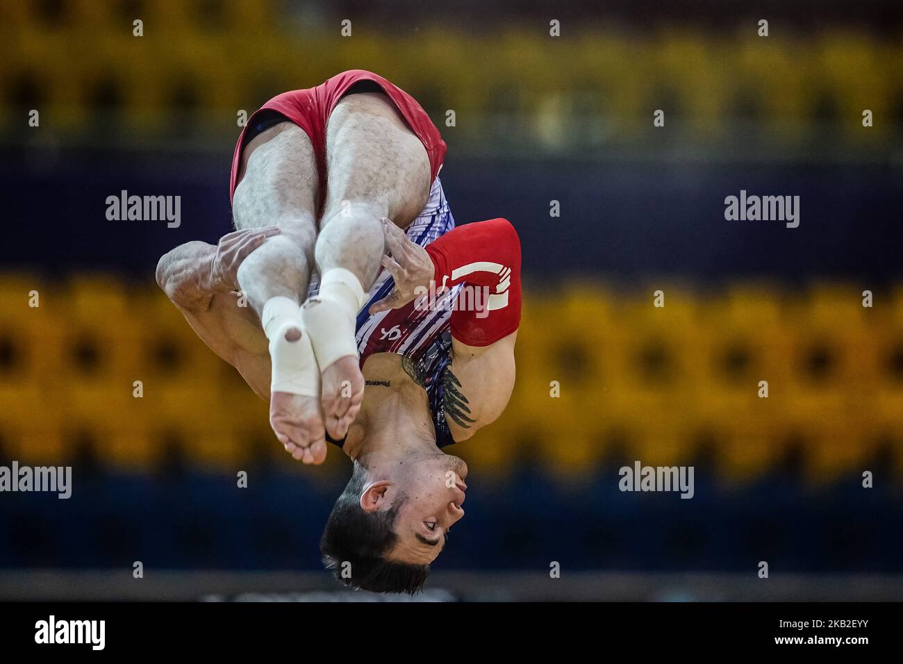 Colin Van W?cklen of United States during Floor qualification at the ...
