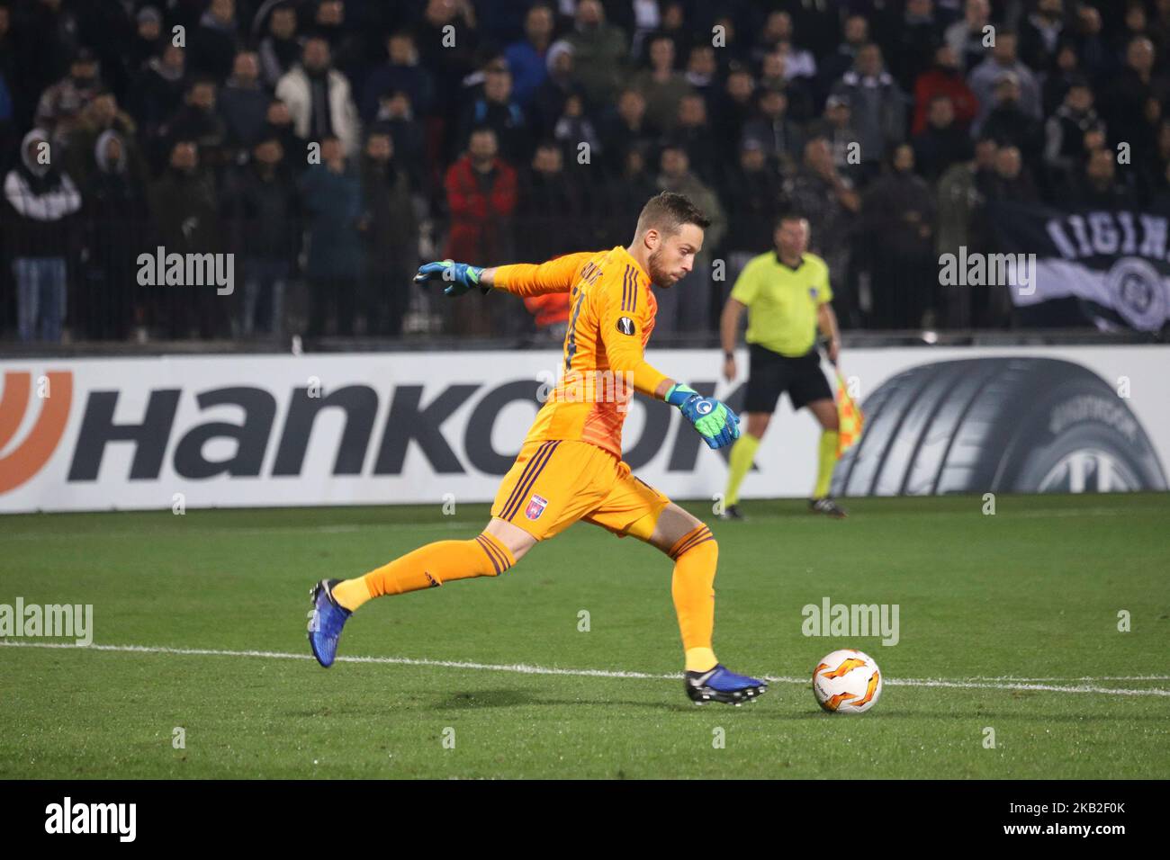 Goalkeeper Adam Kovacsik (Videoton) #74. FC PAOK vs MOL Vidi FC 0-2 ...