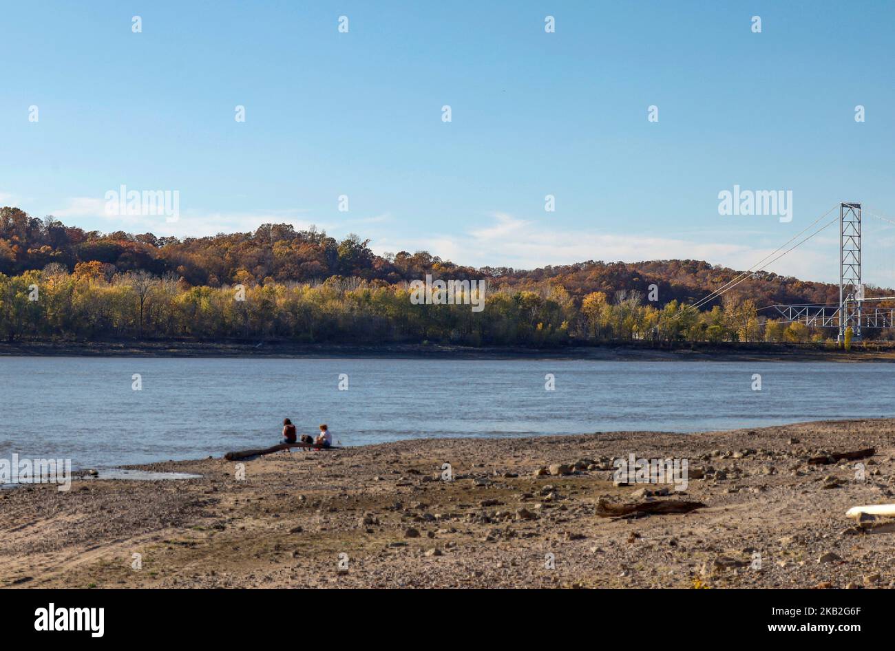 Mississippi river low water levels hi-res stock photography and images ...