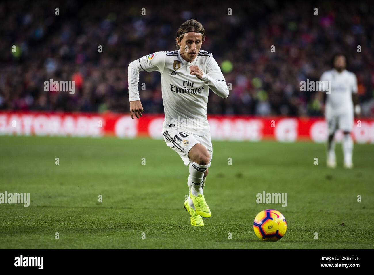 10 Luka Modric from Croatia of Real Madrid during the Spanish ...
