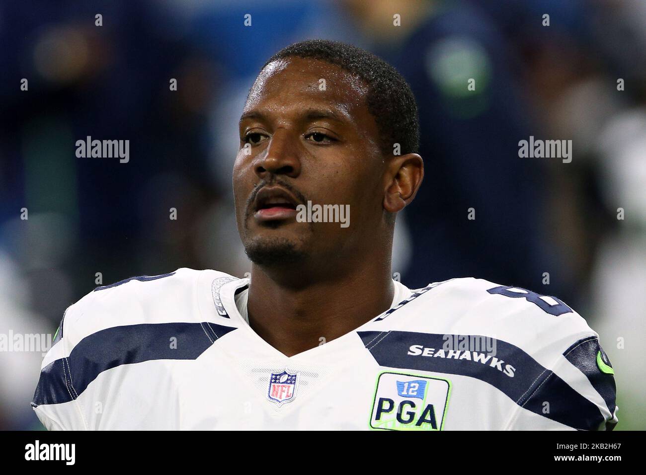 Seattle Seahawks tight end Ed Dickson (84) warms up prior to the first ...