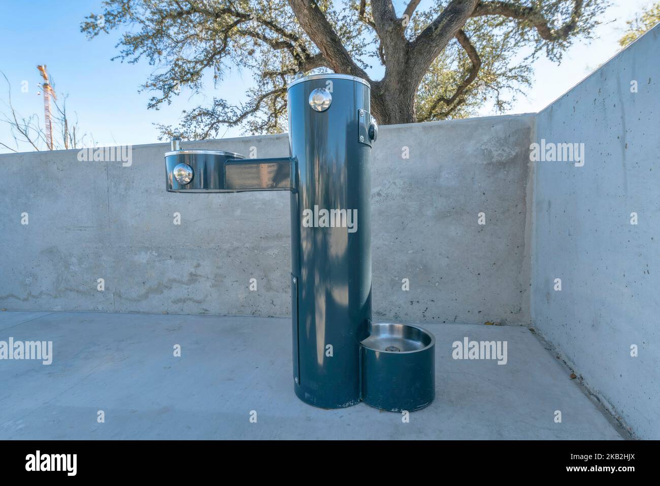 Drinking fountain for visitors and tourists at Waterloo park Austin ...