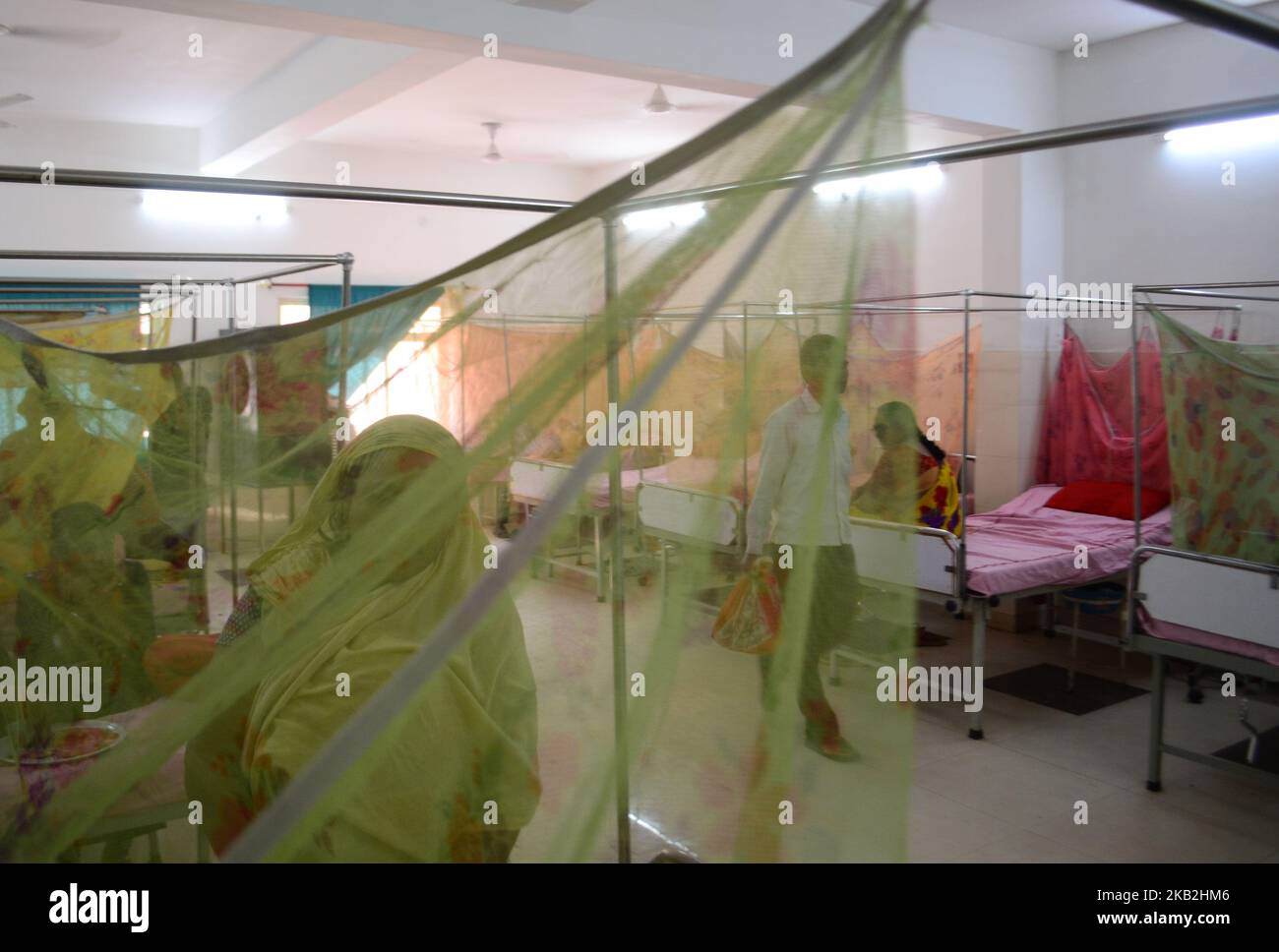 Indian patients suffering from dengue fever get treatment in Special ...