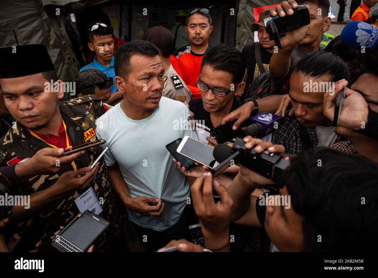 Jakarta, Indonesia, 31 October 2018 : Situation at Tanjung Priok Harbour on the 3rd day after ...