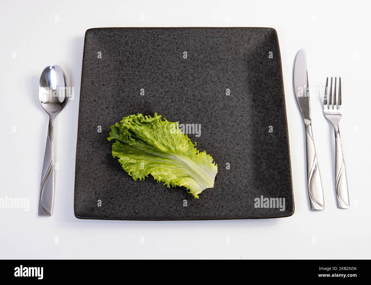 Spoon fork and leaf hi-res stock photography and images - Alamy