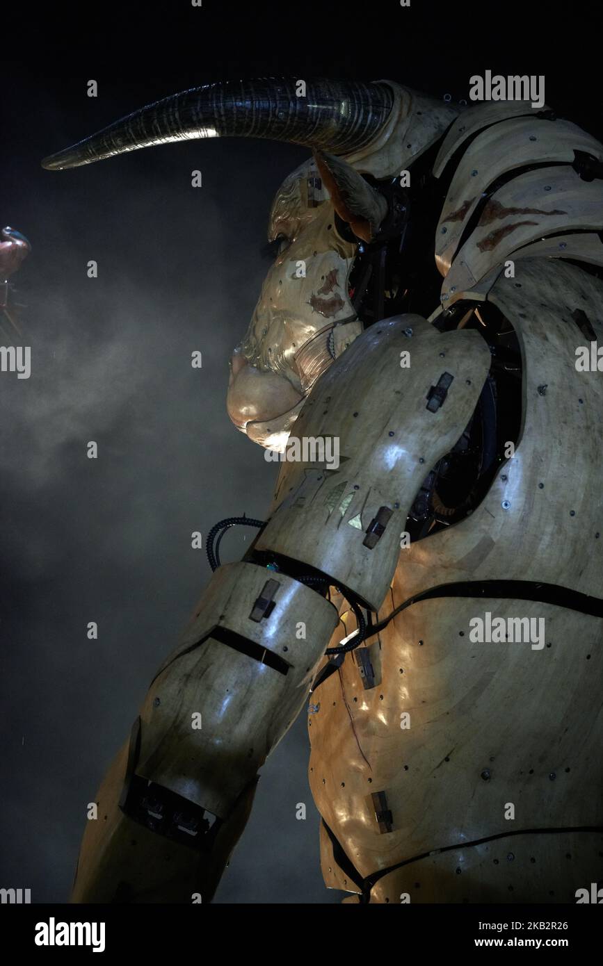 Asterion the Minotaur. Hundreds of thousands came to see the final act ...