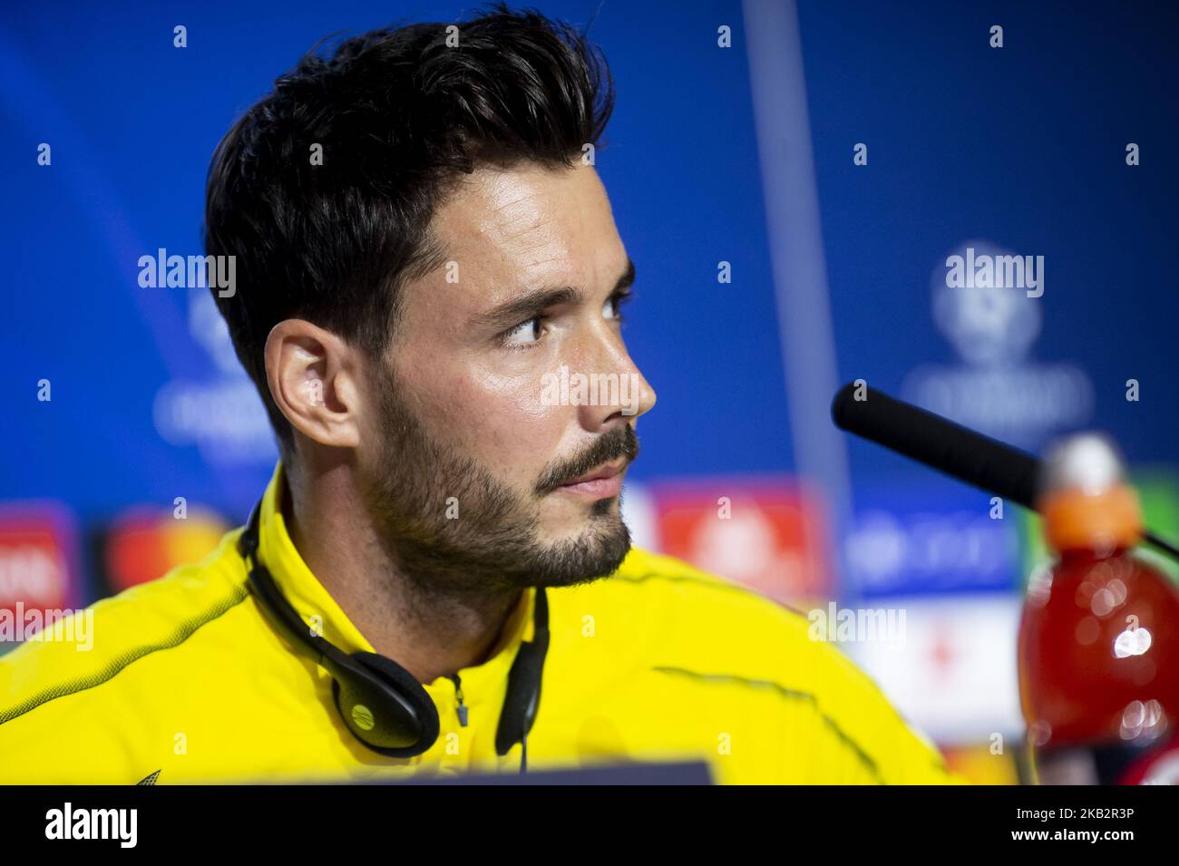 Borussia Dortmund Roman Burki during press conference the day before ...
