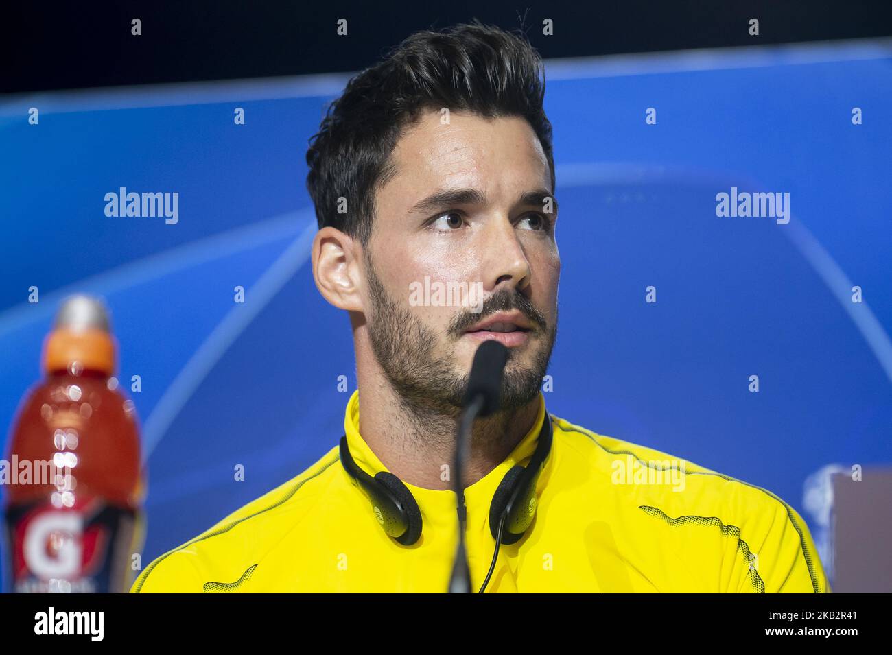 Borussia Dortmund Roman Burki during press conference the day before ...