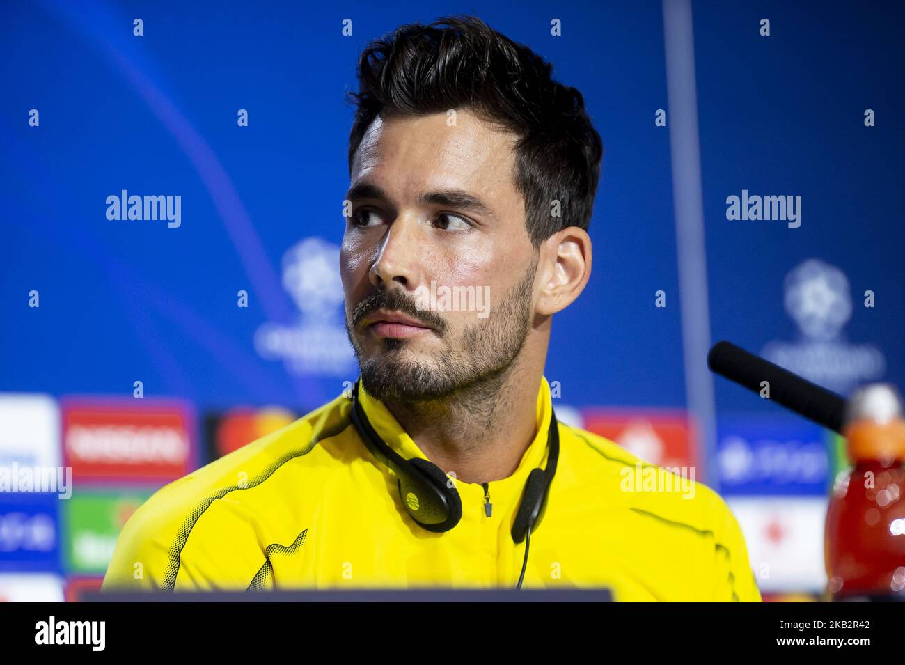Borussia Dortmund Roman Burki during press conference the day before ...