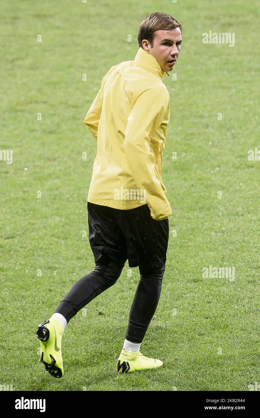 Borussia Dortmund Mario Gotze during training session the day before ...