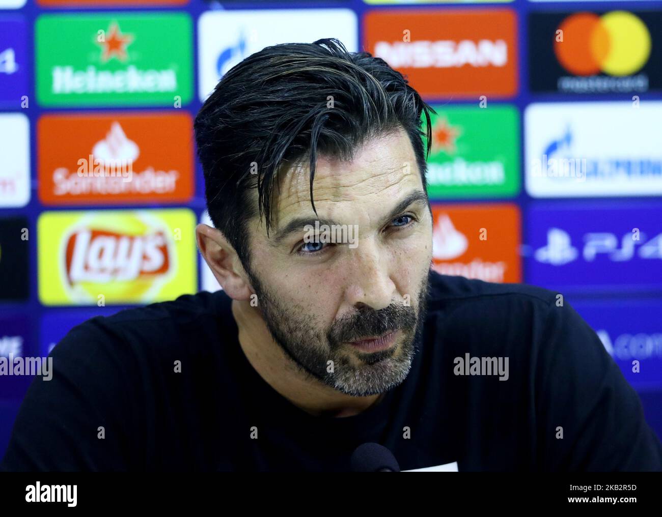 Psg press conference : UEFA Champions League Gianluigi Buffon of Paris ...