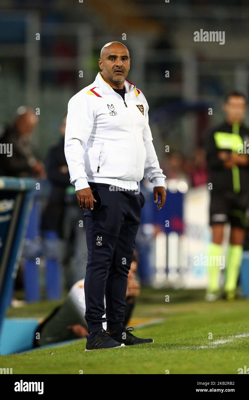 Fabio Liverani head coach of U.S. Lecce 1908 during the Italian Serie B ...